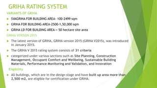 GRIHA RATING SYSTEM | PPT