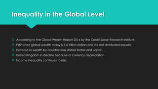 Economic Globalization, Poverty, and Inequality | PPTX