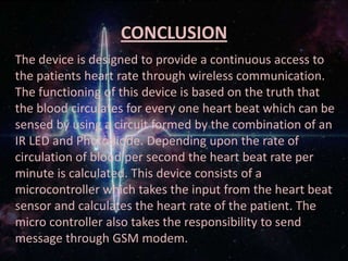 Heart Attack Monitoring System | PPTX
