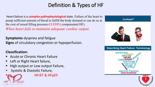 Heart Failure(HFrEF) management- an Overview | PPTX