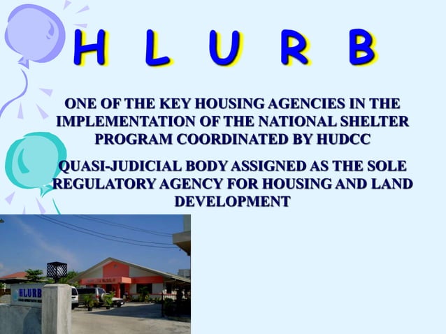 HLURB | PPTX | Home Insurance | Insurance