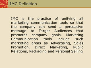integrated market communication 1 IMC.ppt