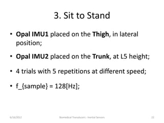 Biomedical Transducer: Inertial Sensors | PPT