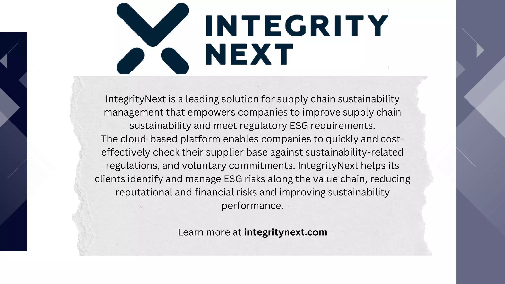 Mastering Supply Chain Sustainability: Where Does ESG Fit In? | PPTX