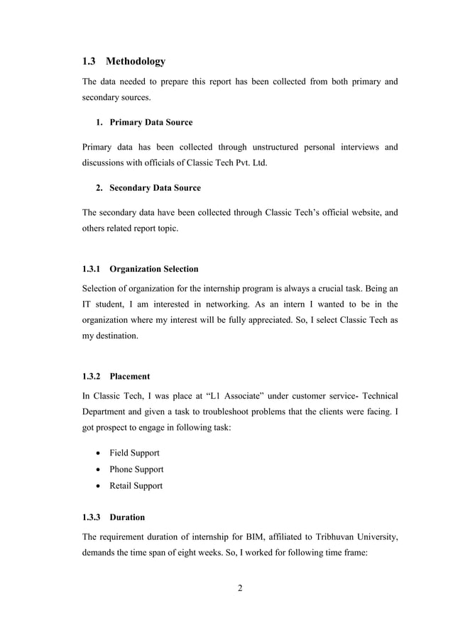 Final internship-report on the networking department of the internet ...