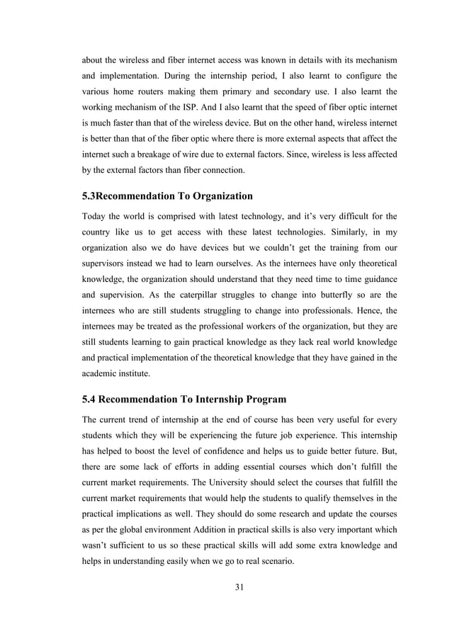 Final internship-report on the networking department of the internet ...