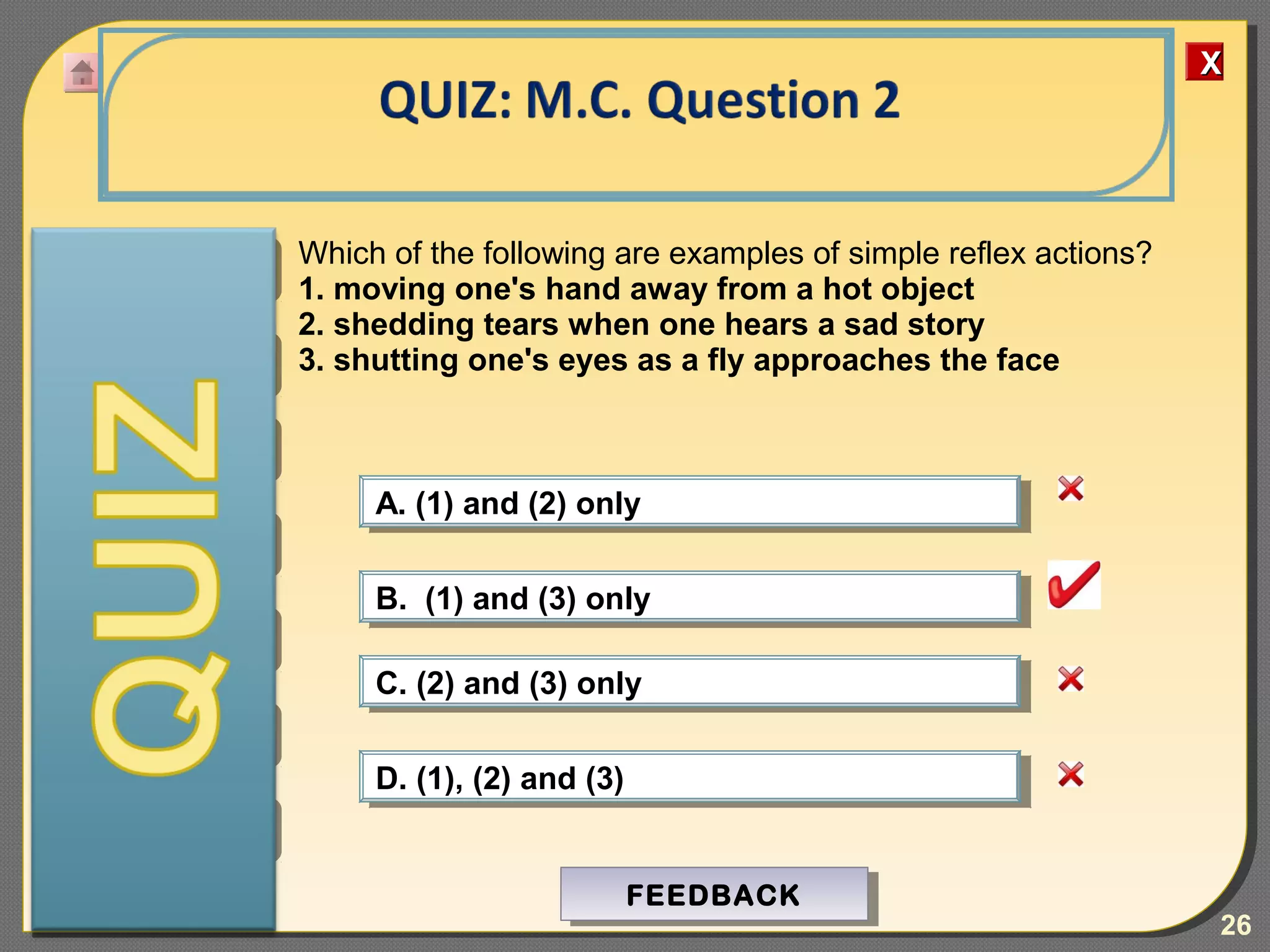 Integrated Science M2 Voluntary and Involuntry Actions | PPT