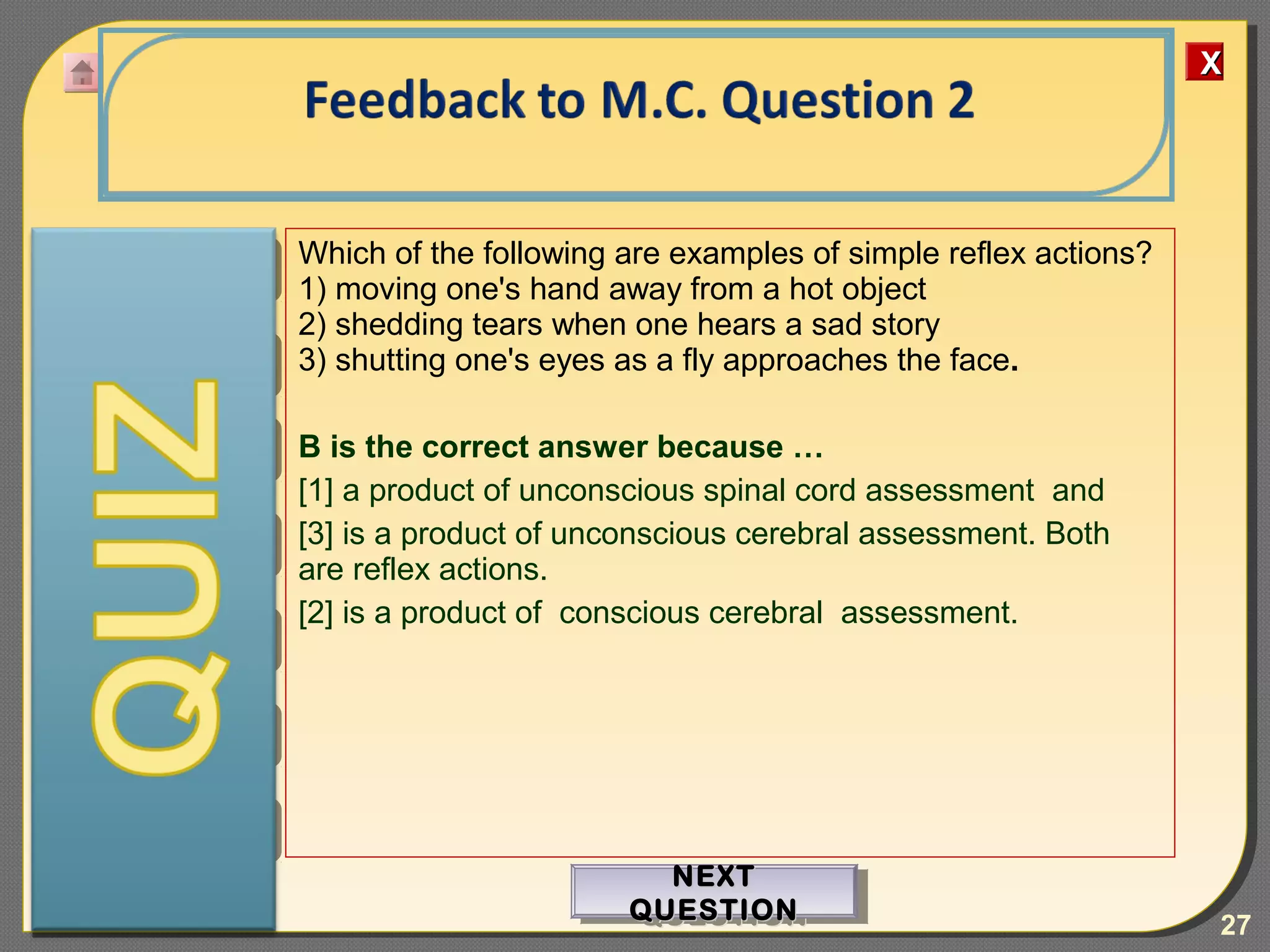 Integrated Science M2 Voluntary and Involuntry Actions | PPT