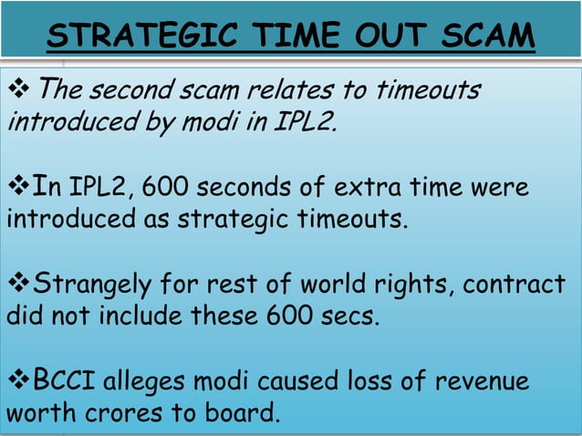 ipl-scam- NKT /TYBMS ...............hemant | PPT