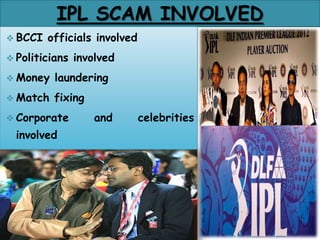 ipl-scam- NKT /TYBMS ...............hemant | PPT