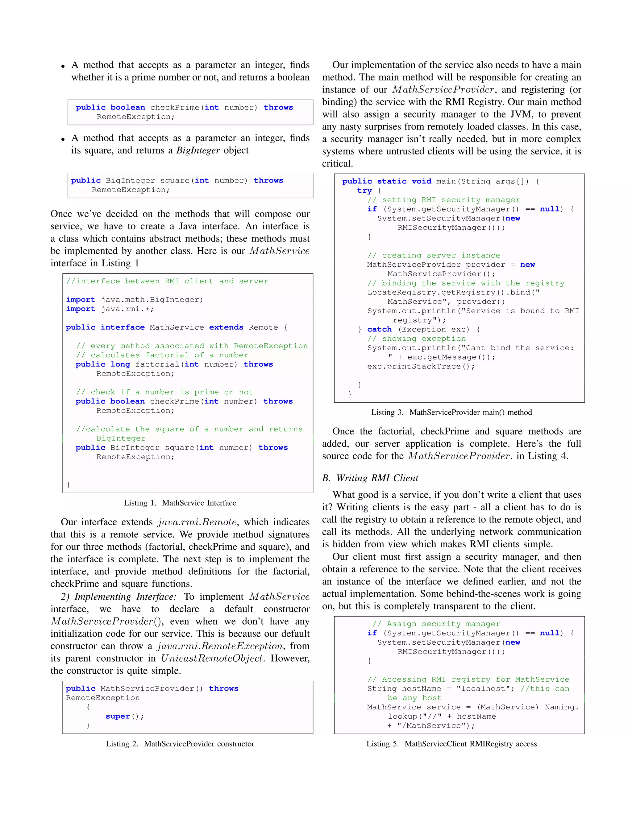 Java RMI Detailed Tutorial | PDF