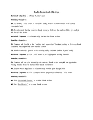 Instructional Design Plan | DOCX | Standardized Testing | Educational ...