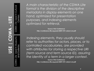 Introduction | Categories for Description of Works of Art | CDWA-LITE | PPT
