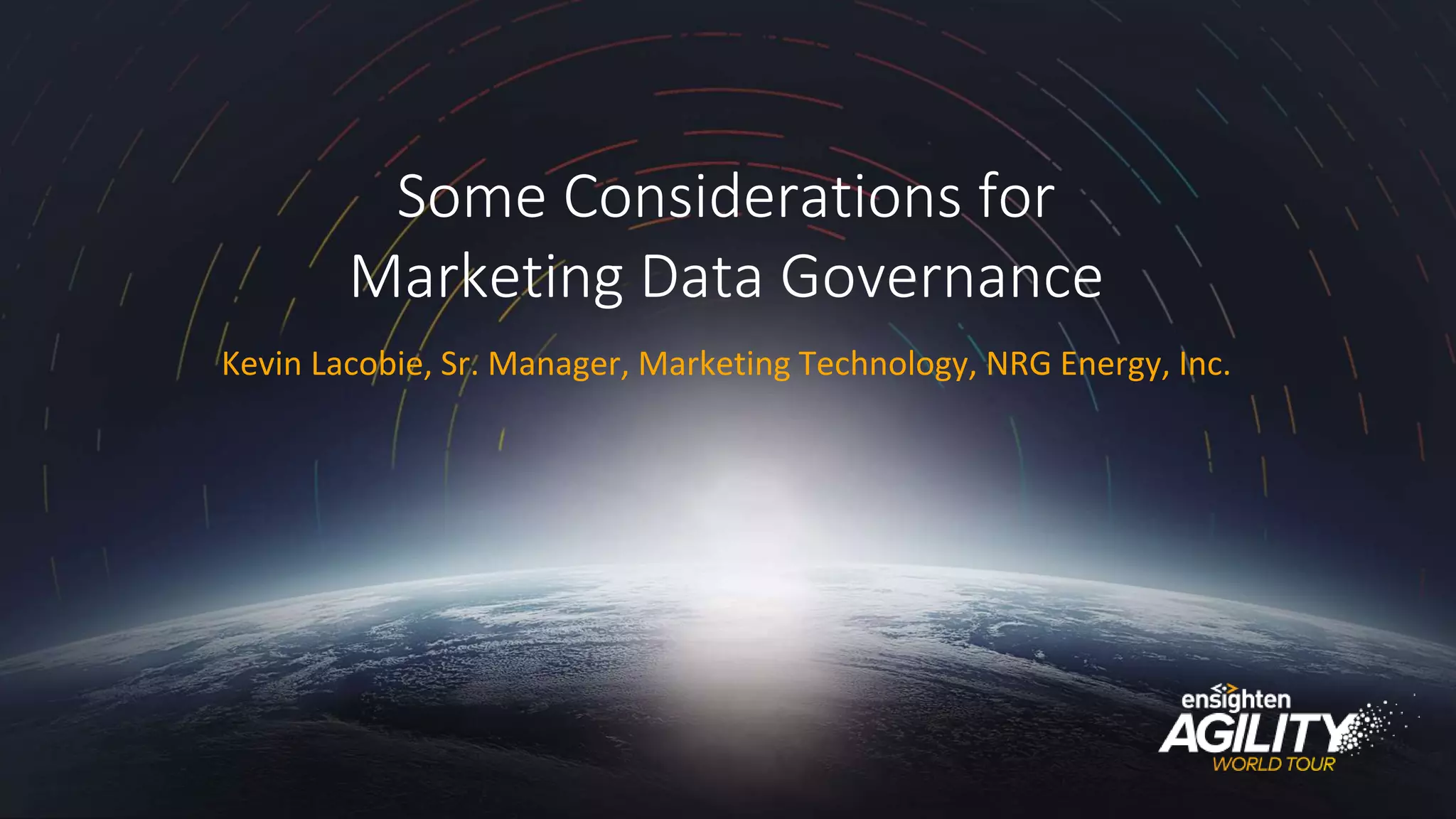 Building an Effective Data Governance Framework | PPT