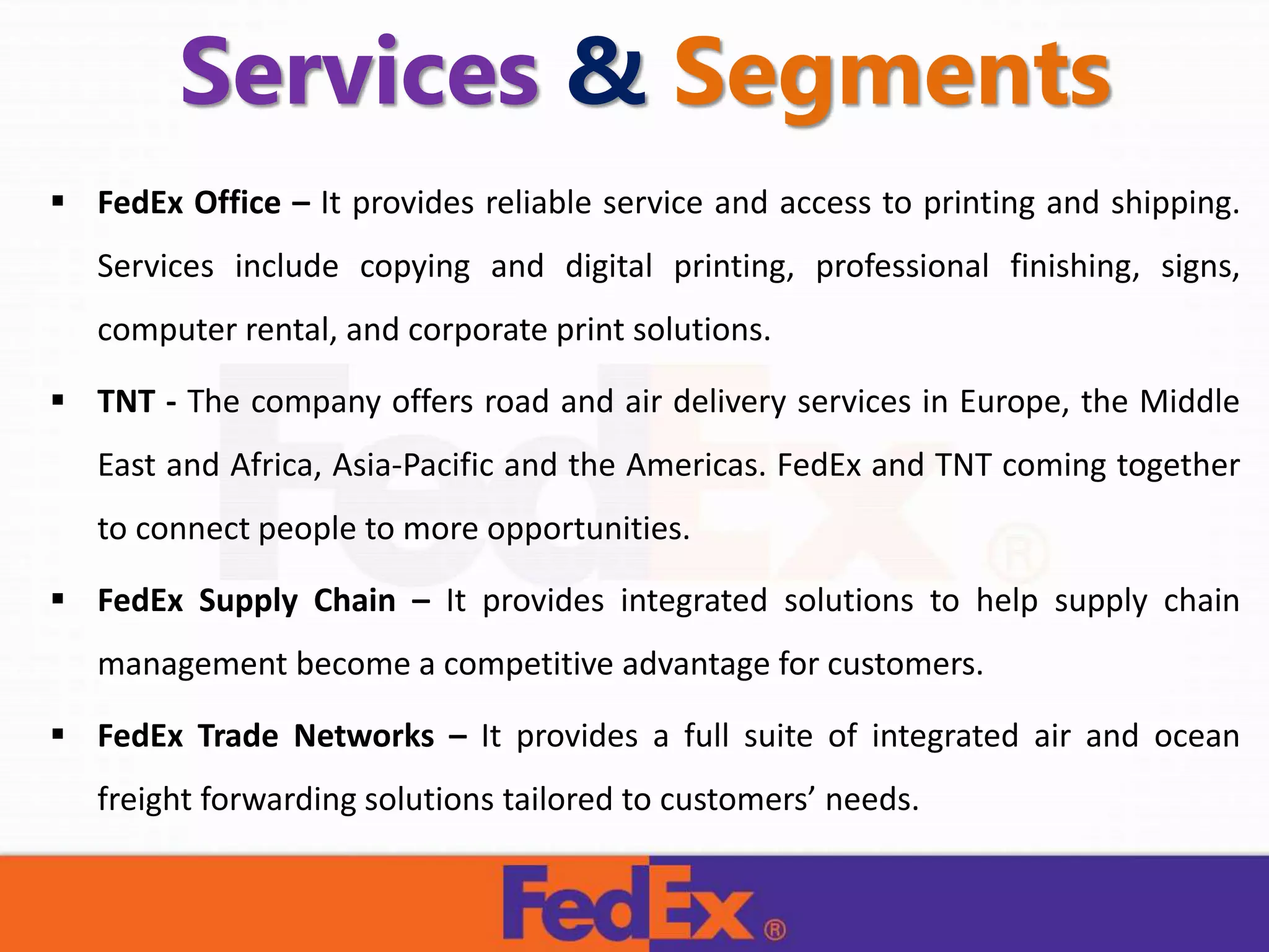FEDEX - Organisational Change | PPTX