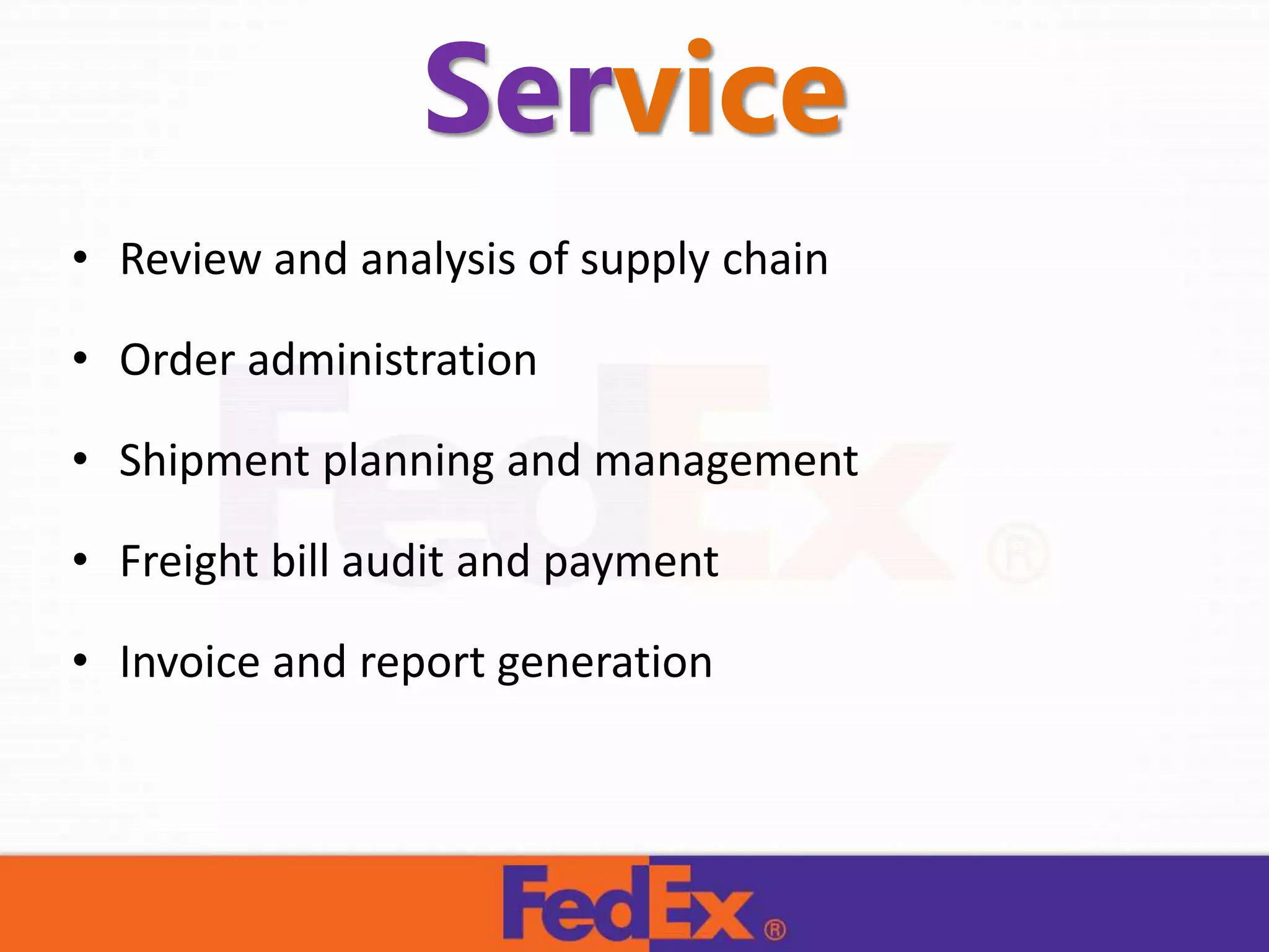 FEDEX - Organisational Change | PPTX