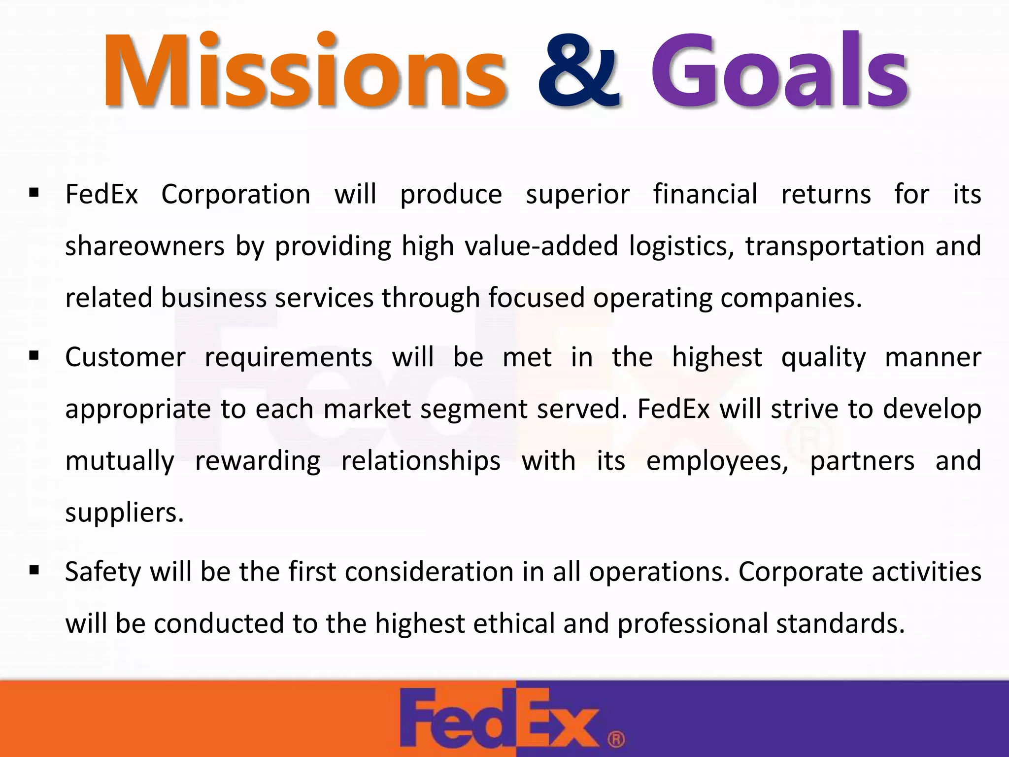 FEDEX - Organisational Change | PPTX