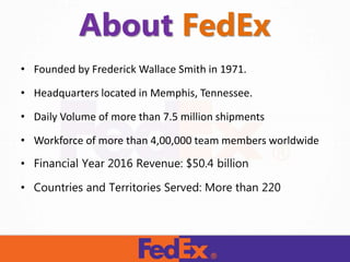 FEDEX - Organisational Change | PPTX