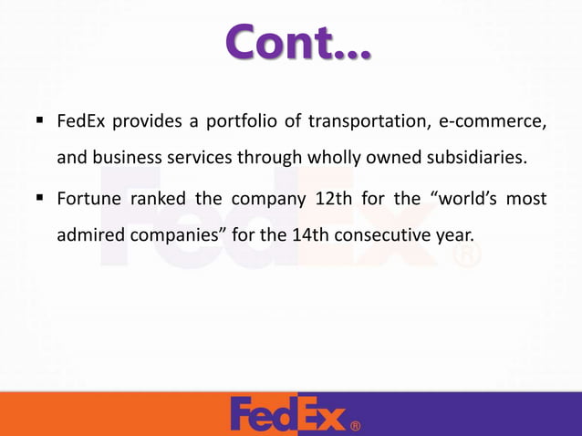 FEDEX - Organisational Change | PPTX