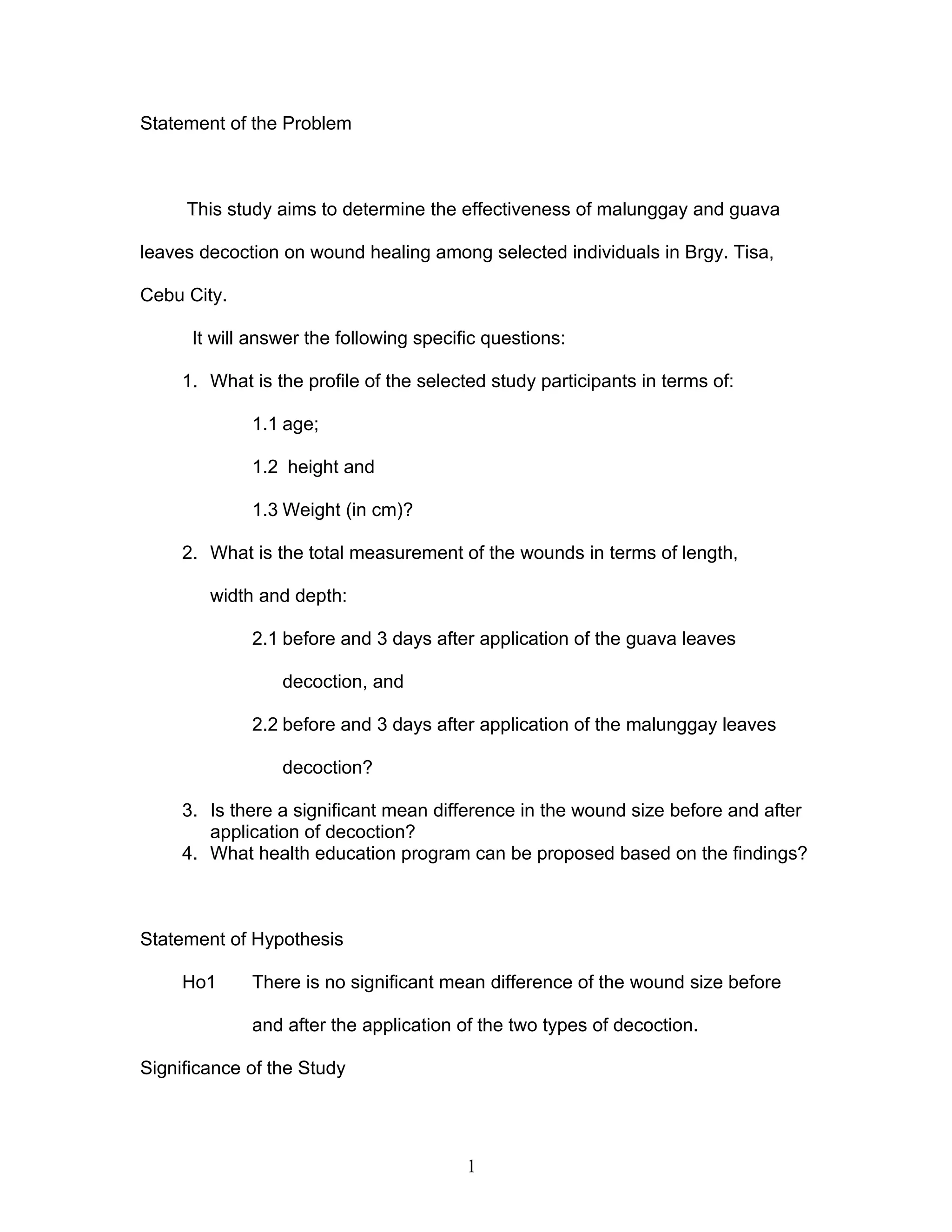 Malunggay And Guava Leaves Decoction | DOC