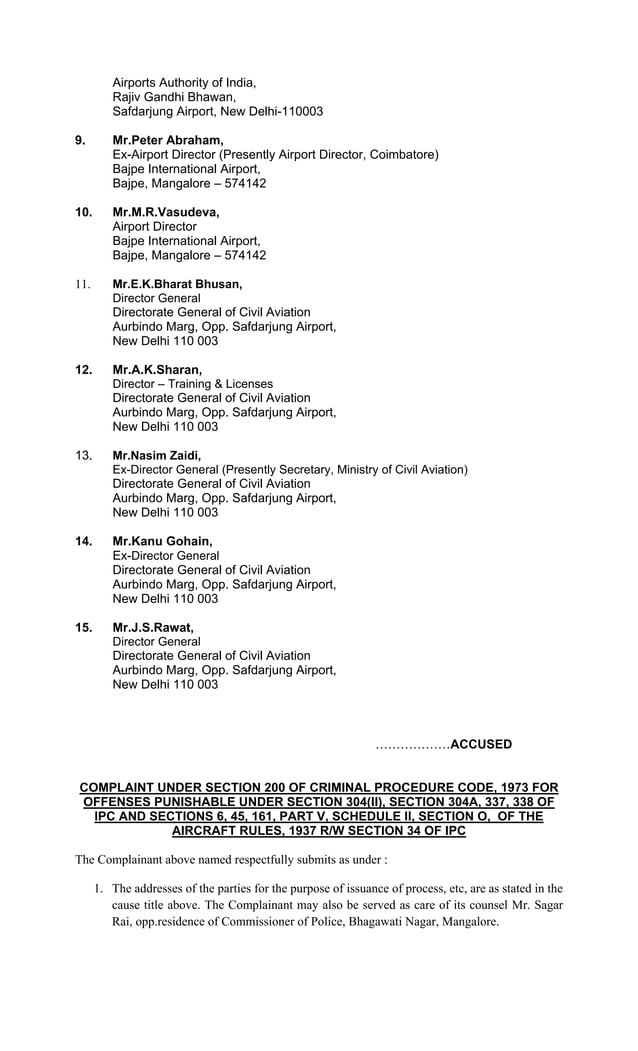 Final mangalore-812-complaint | PDF