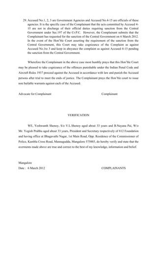 Final mangalore-812-complaint | PDF