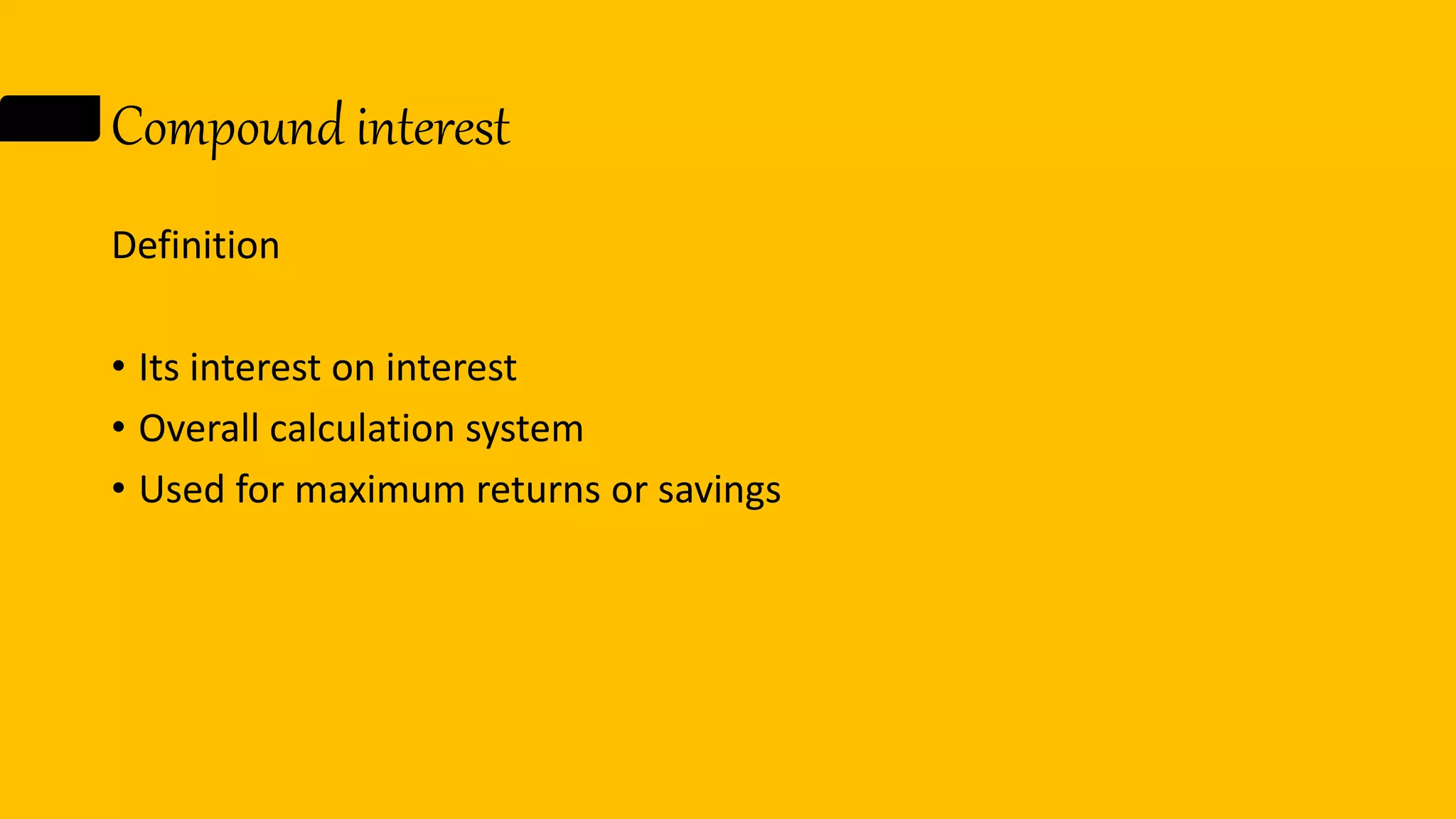 Compound Interest and Geometric Progression | PPTX