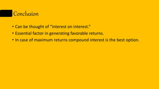 Compound Interest and Geometric Progression | PPTX