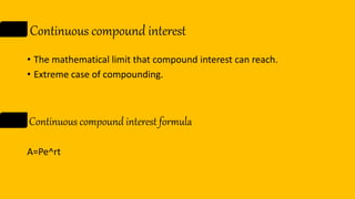 Compound Interest and Geometric Progression | PPTX