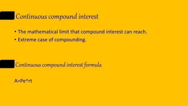 Compound Interest and Geometric Progression | PPTX
