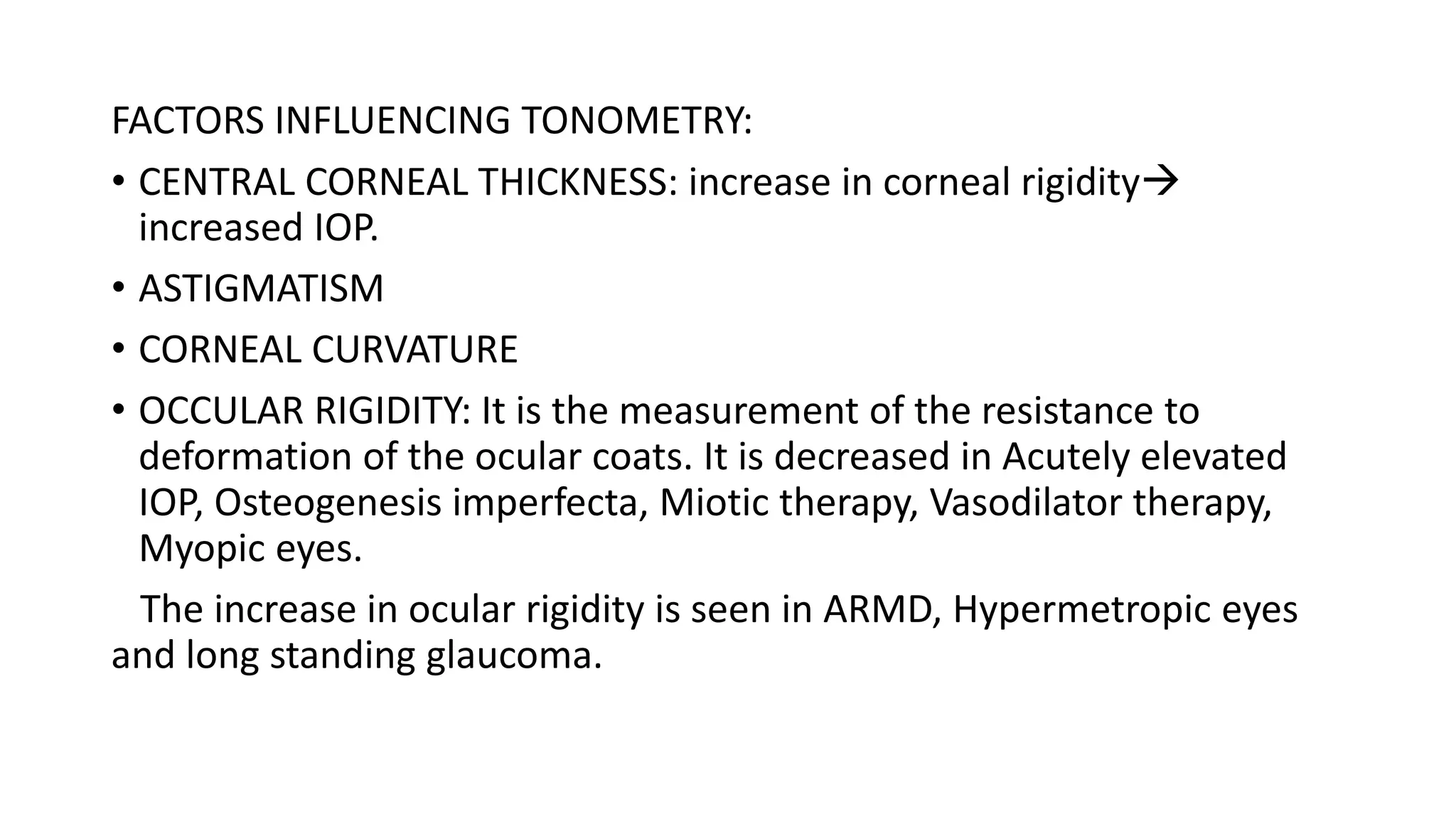 Means of IOP measurement | PPTX