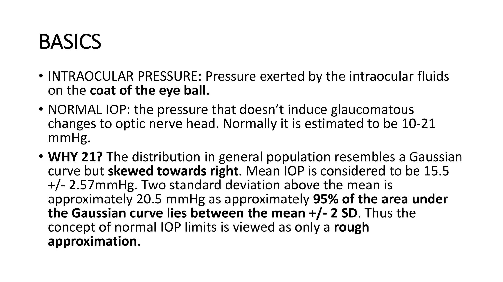 Means of IOP measurement | PPTX