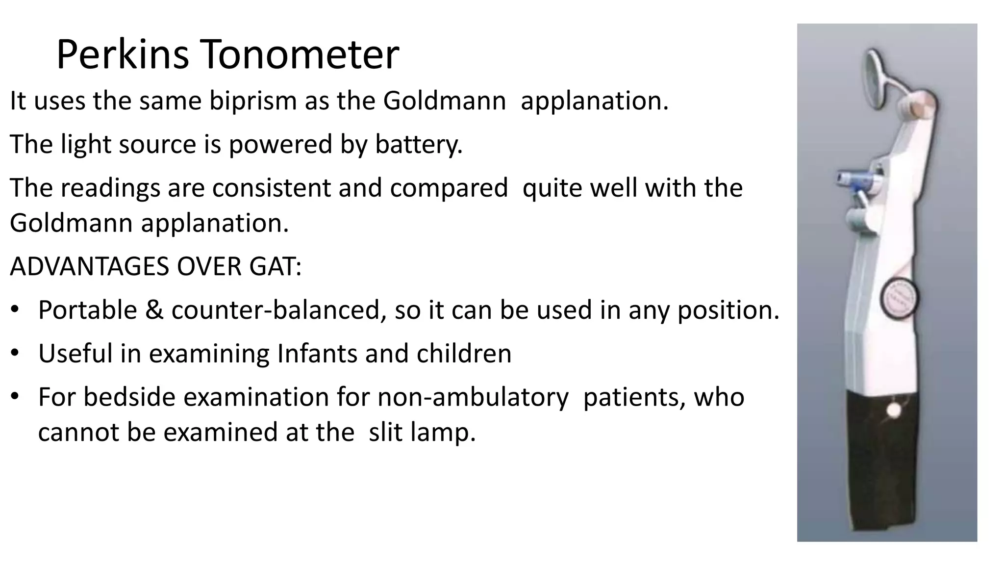 Means of IOP measurement | PPTX