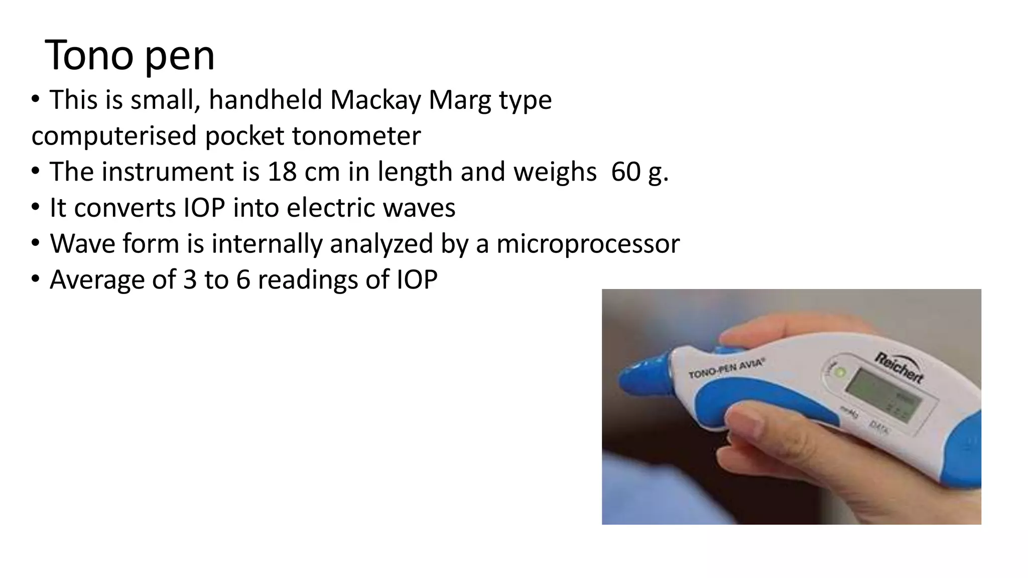 Means of IOP measurement | PPTX