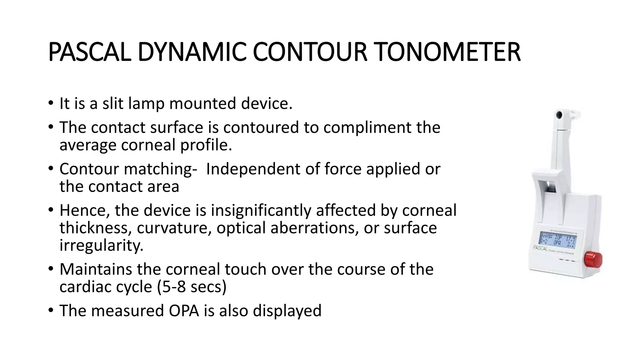 Means of IOP measurement | PPTX