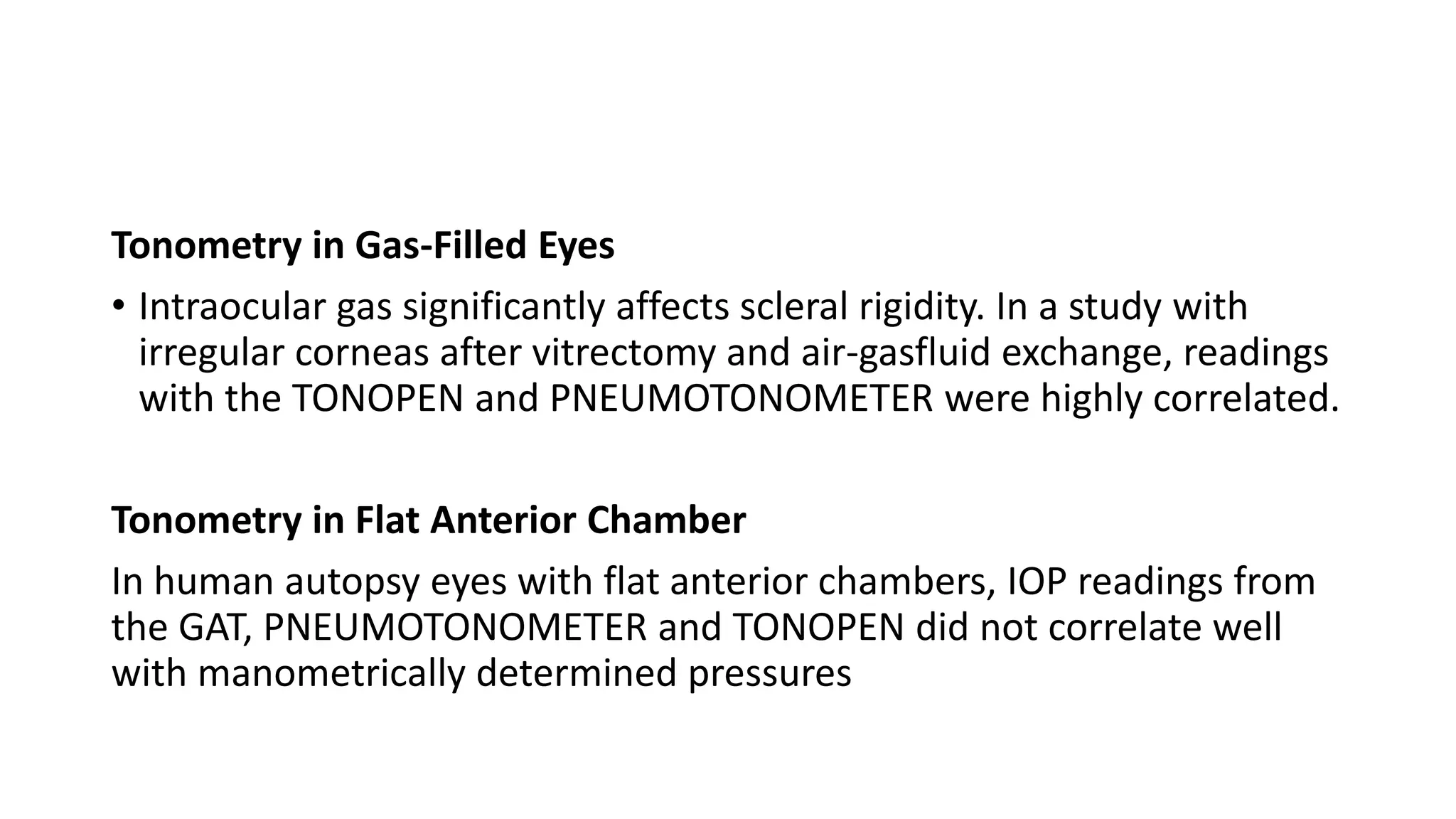 Means of IOP measurement | PPTX