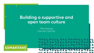 Tips for cultivating a supportive and open team culture | PDF