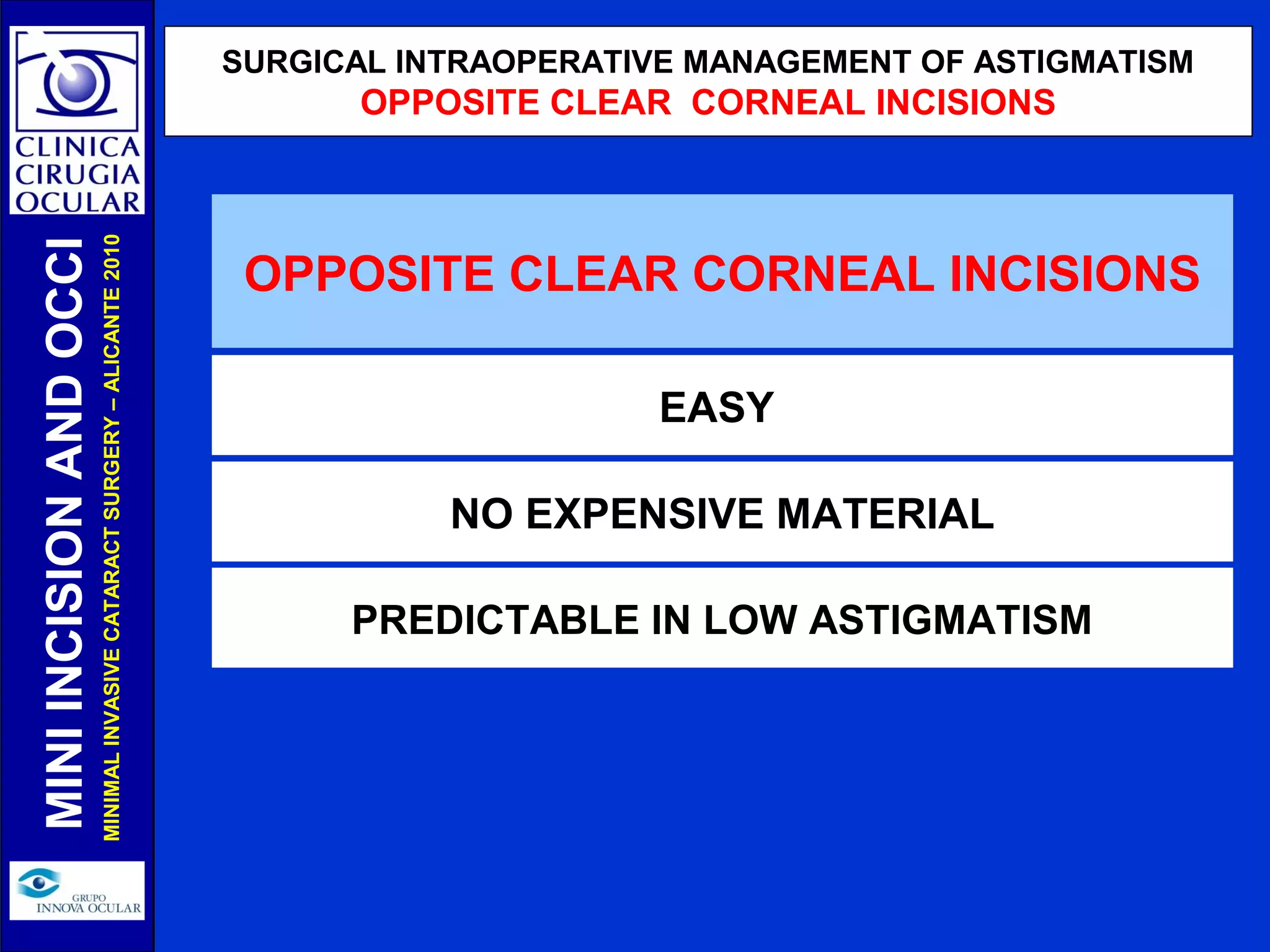 SURGICAL INTRAOPERATIVE MANAGEMENT OF ASTIGMATISM | PPT