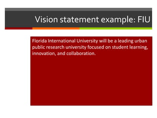 Mission/Vision/Values | PPT