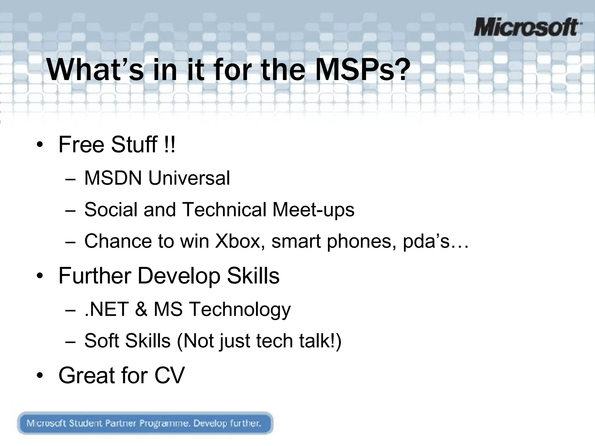 Final Msp Pgm | PPT