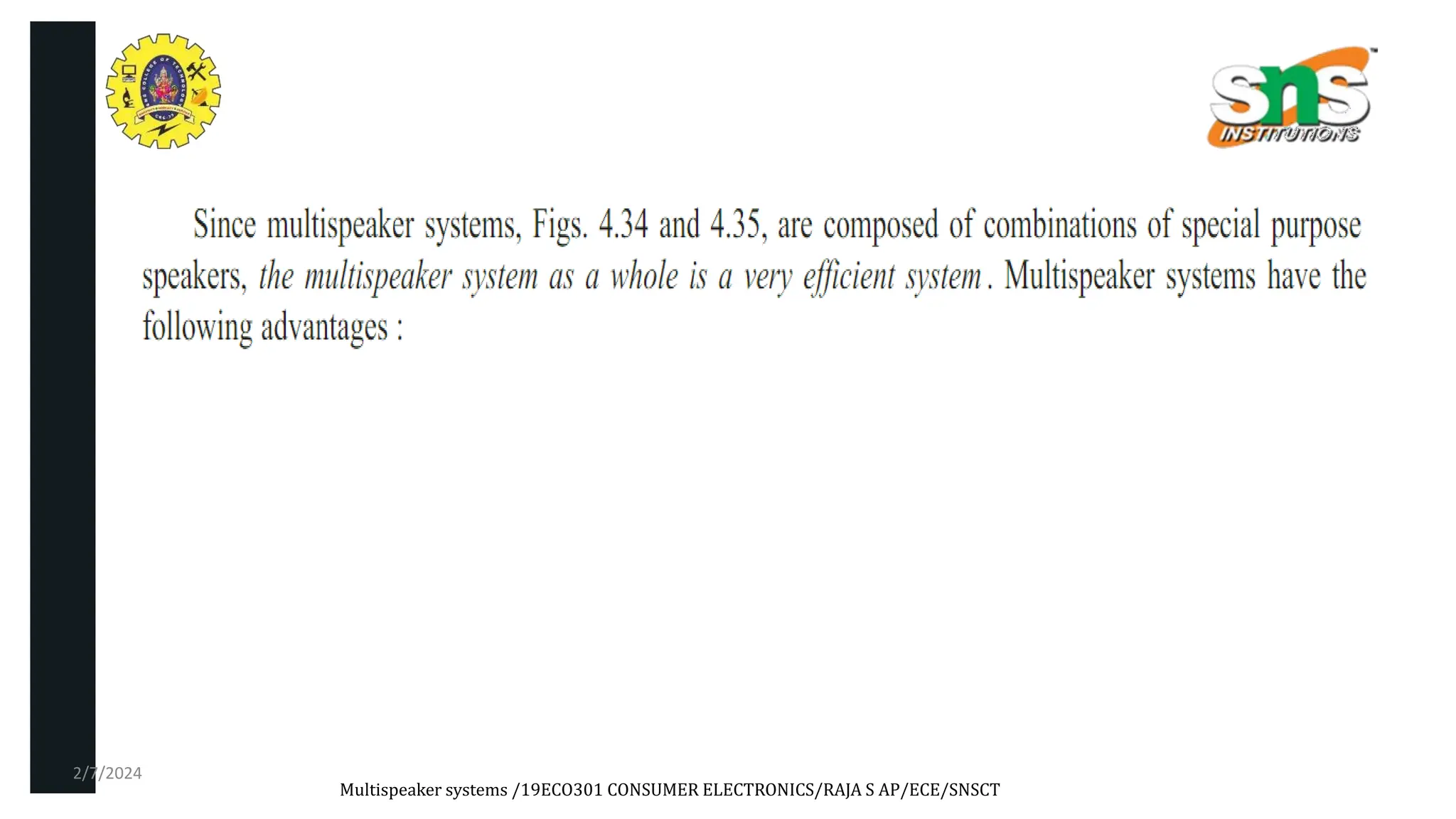 Final - Multispeaker Systems in audio system | PDF