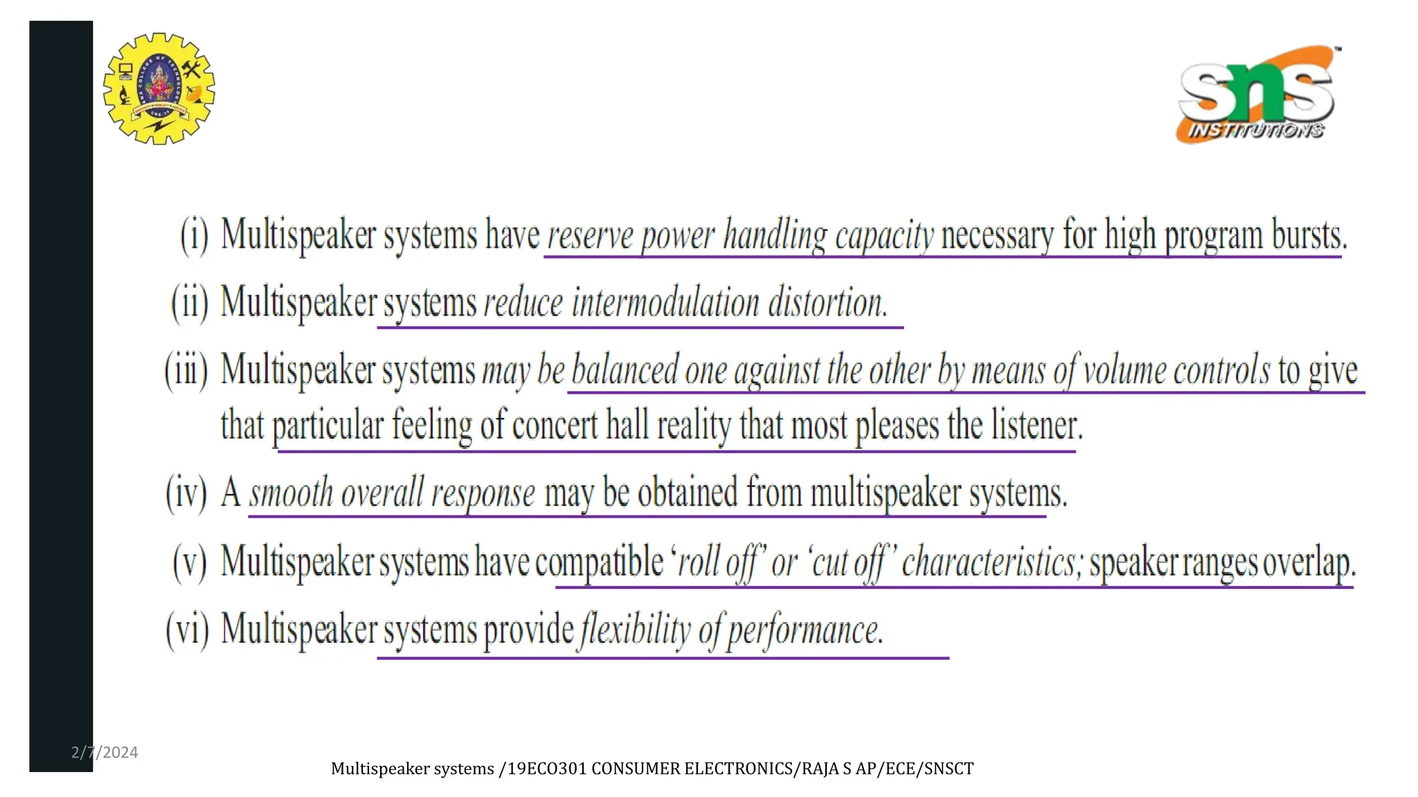 Final - Multispeaker Systems in audio system | PDF
