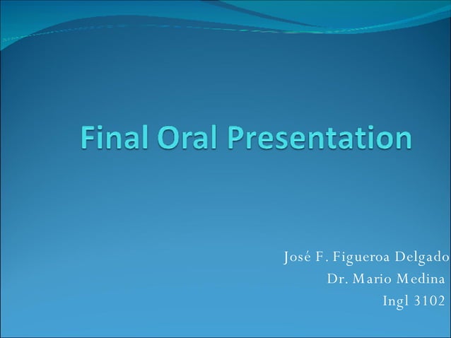 Final Oral Presentation | PPT | Educational Assessment | Education