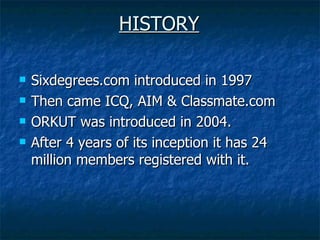 Final Orkut Presentation | PPT