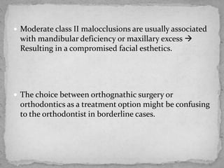 class 2 malocclusion | PPTX