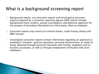 Final parkin orendac background screening | PPT