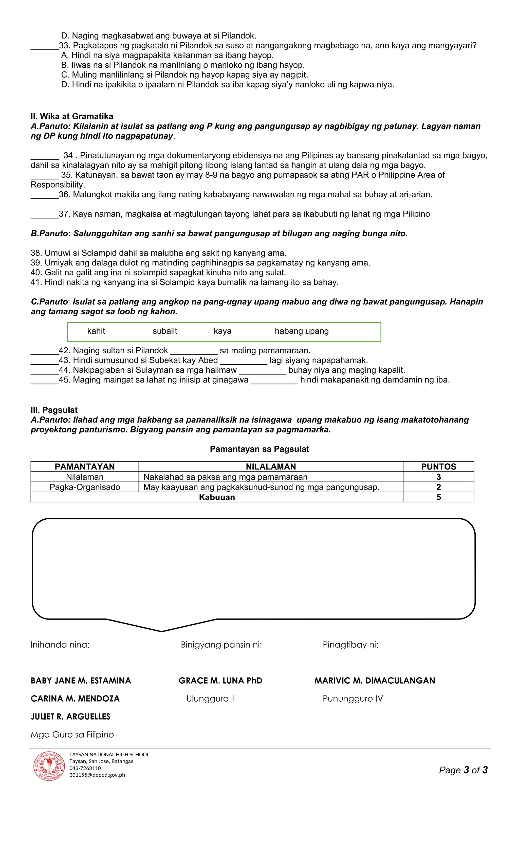 Final-Paunang-Pagtataya-sa-Filipino-7.docx