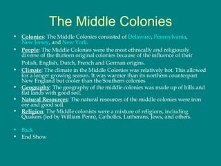 The Thirteen Colonies | PPT
