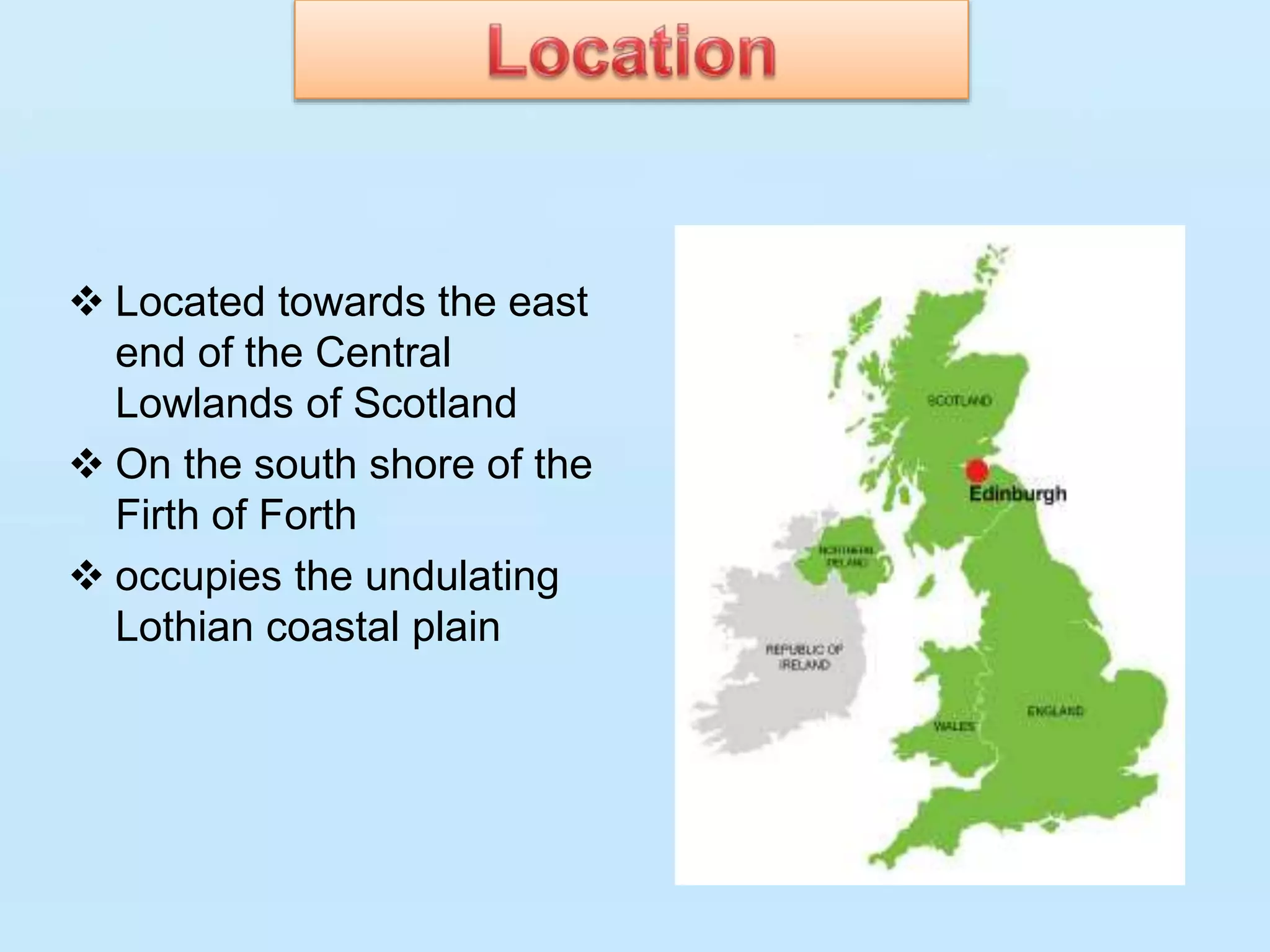 Geography of Edinburgh | PPTX