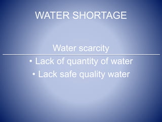 POLISCI - Water Shortage | PPT